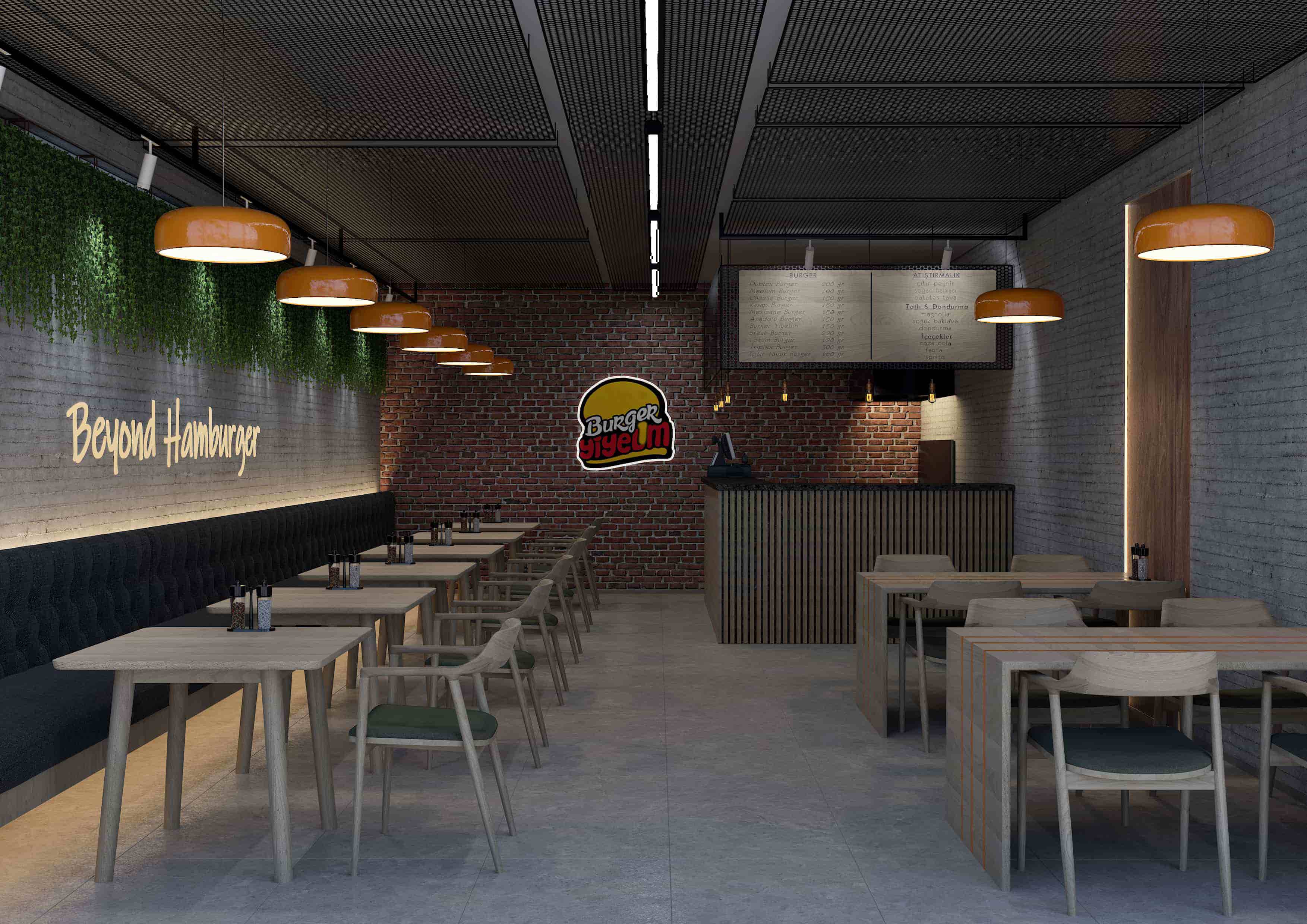 Burger Restaurant - Monart Design Studio